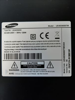 Samsung TV UE40D6000 , 3D