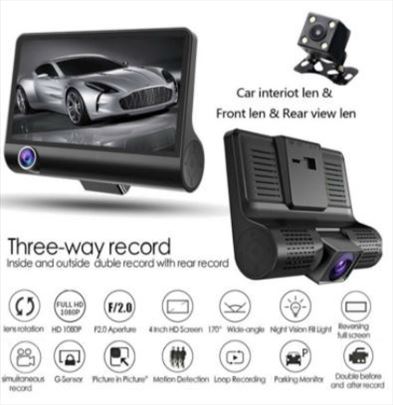 Auto kamera 3 u 1 Auto kamera Full HD unutrasnja i