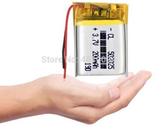 3.7V 200mAh LiPo punjiva baterija