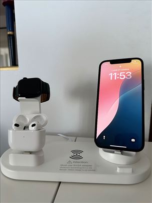 3u1 punjač za telefon, airpods i Iwatch