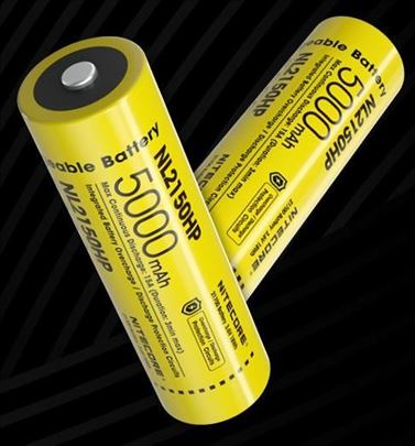 Akcija! Baterija 21700 Nitecore NL2150HP (5000mAh)