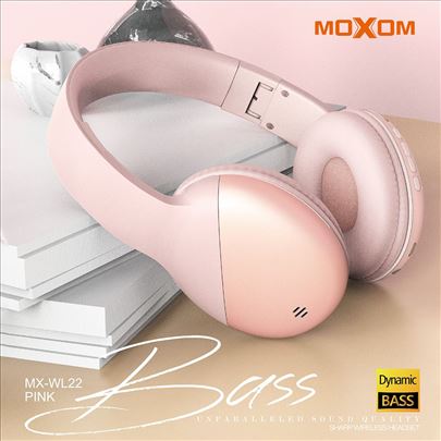 Slušalice Bluetooth Moxom MX-WL22 pink