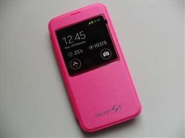 Futrole View cover za S5 g900 pink