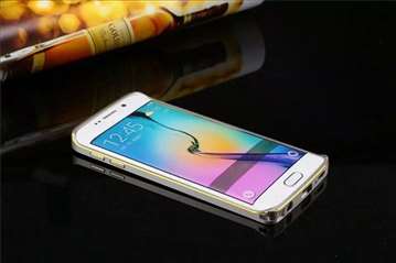 Bumper Gold Aluminium za S6 edge silver