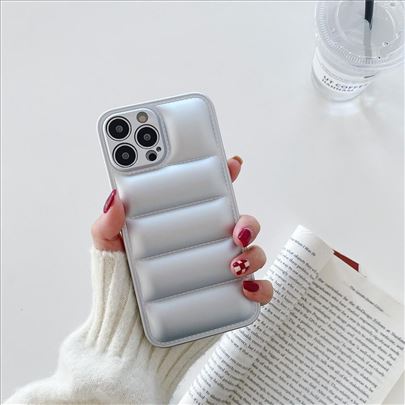 Siva silikonska maska za iPhone 12