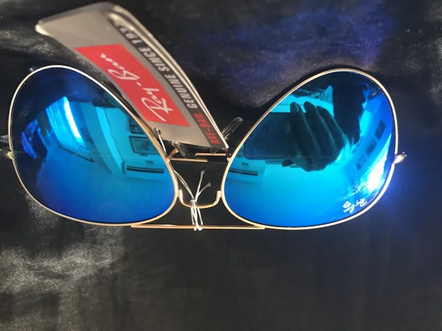 Ray Ban RB 3026 Aviator plavo staklo naocare za sunce