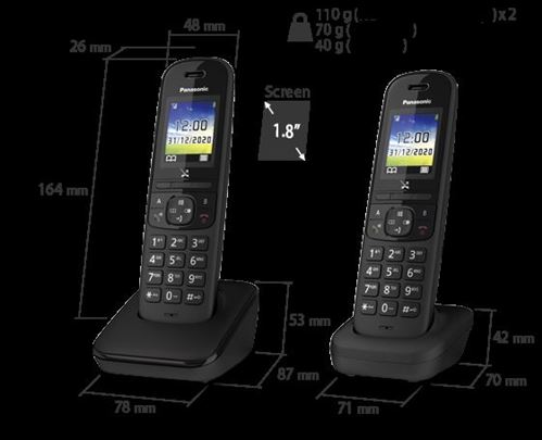 Panasonic KX-TGH712, sa 2 slušalice