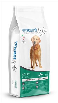 Vincent Life Adult govedina 15kg hrana za pse