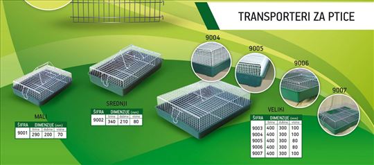 Transporteri za ptice 9001 do 9007