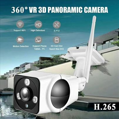 IP wifi spoljna kamera za video nadzor Full HD 360