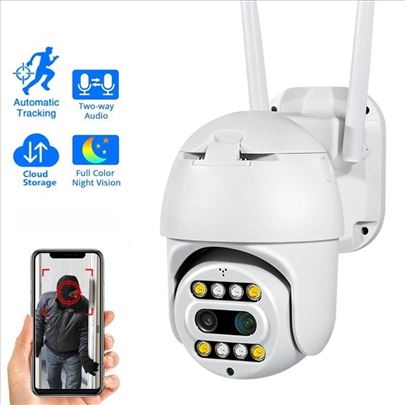 IP wifi spoljna PTZ sigurnosna SMART kamera 10mpx