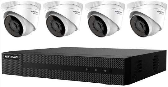 Sigurnosne kamere Hikvision HiWatch 4K KIT 4kom DP