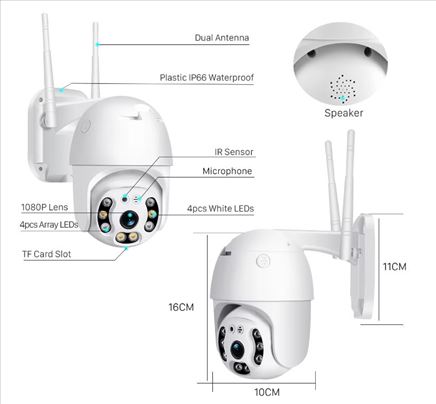 Wi-Fi smart kamera A8