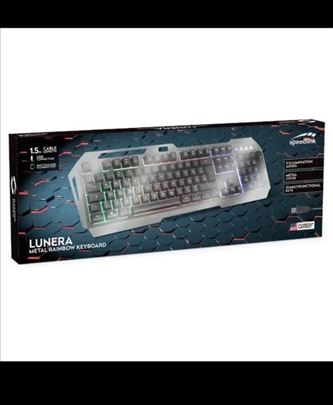 Tastatura SPEEDLINK Lunera, rainbow LED, metalna,