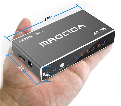 Mrocioa HDMI port 4K, 5 u 1 izlaz 4K i 3D HDMI