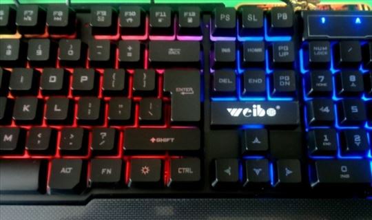 Gejming led tastatura novo gaming tastatura akcija