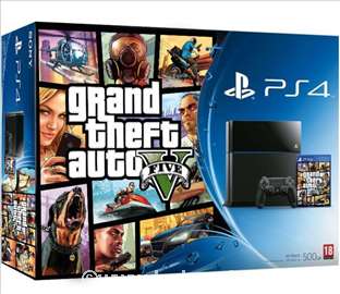 Konzola Sony PlayStation 4, 500G + igra GTA V