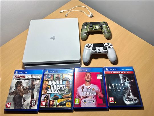 Top! PLAYSTATION 4 WHITE SLIM 500gb + Igrice