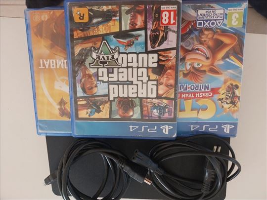 Sony Playstation 4 slim+3 igrice i dzojstik