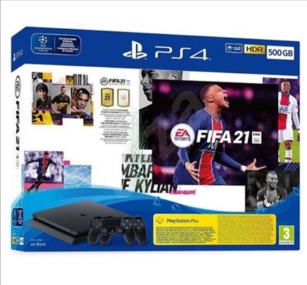 PlayStation 4 slim 500GB novo fifa 21