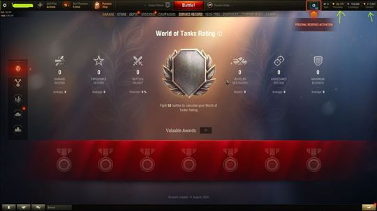 World of Tanks nalog na prodaju! 25000 Golda!