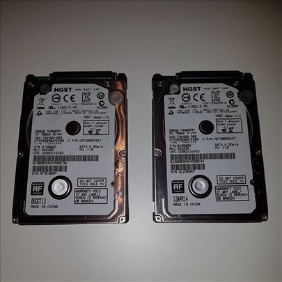 2 hgst hardiska formata 2.5 od po 500gb na sata