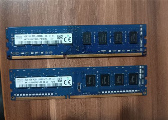 2 x 4GB RAM Memorija DDR3 za Desktop POVOLJNO