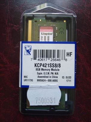 Kinston KCP421SS8/8 memorija za laptop