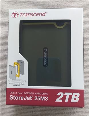 Eksterni Hard Drive 2TB Transcend