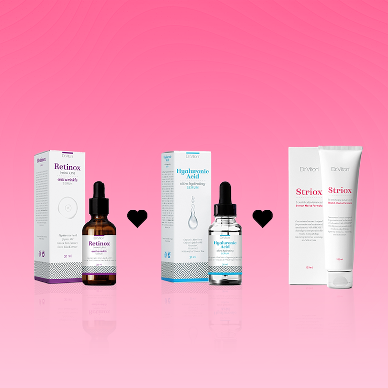 Hyaluronic Acid Serum + Retinox serum + Striox