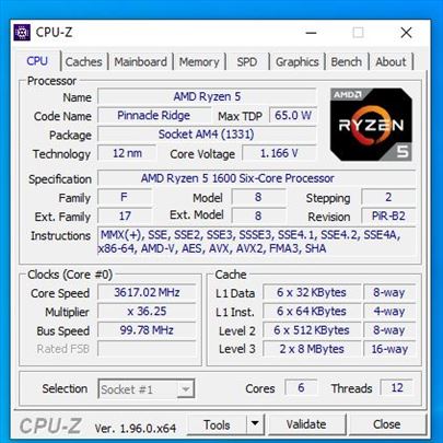 Ryzen 5 1600 six-core, 1050ti 4gb ddr5 hitno!