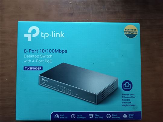 TP-Link TL-SF1008P PoE svič 8 port 10/100Mb/s