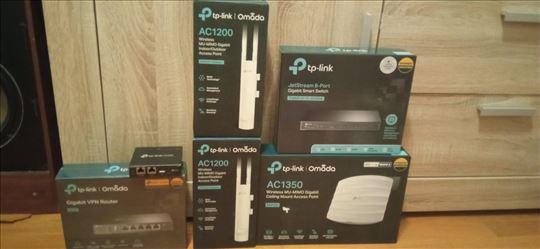 TP-LINK Omada biznis komplet retko novo 6 uređaja!