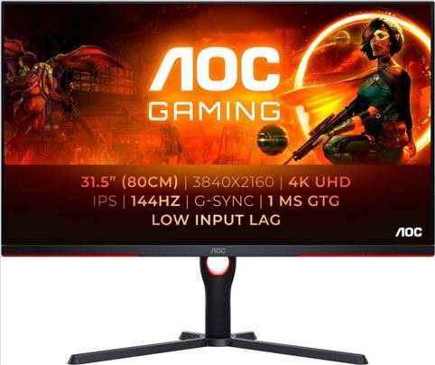 Monitor 32" AOC U32G3X/BK Gaming DP