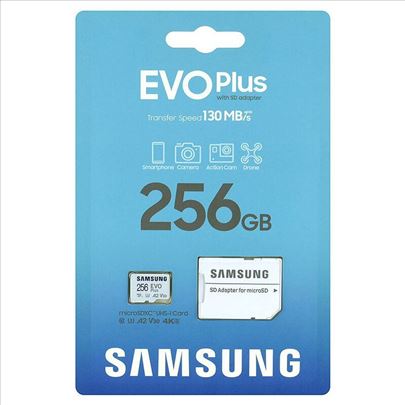 Samsung EVO Plus 256gb MicroSDXC + SD Adapter