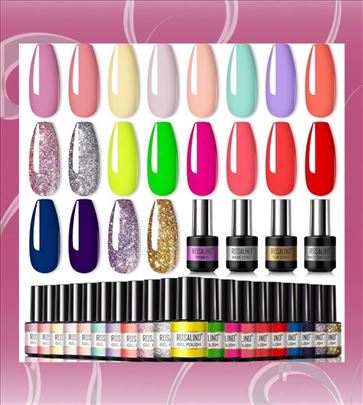 Set ROSALIND 20 gel lakova + baza+top coad+ primer