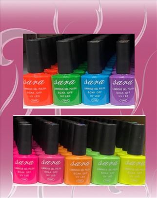 Neon fluorescentni gel lak