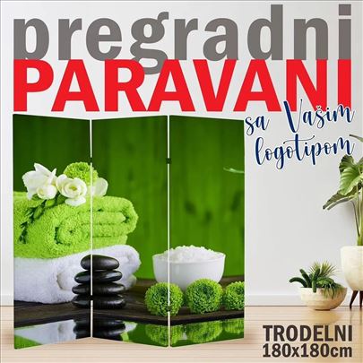 Pregradni paravani sa Vašim logotipom