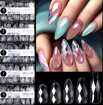 3D DIAMOND soft gel tipse 5 razlicitih oblika