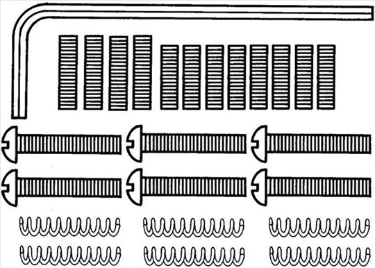 DiMarzio FH1400 - Bridge Hardware Kit Bridge Hardw