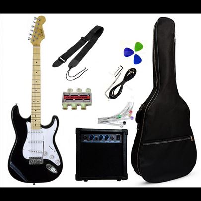 Firefeel S052BK električna gitara Paket