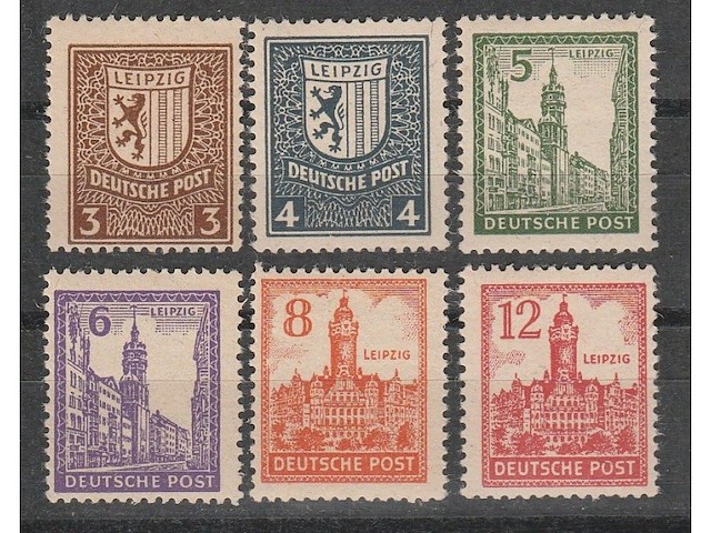 Sowjet Zone - West-Sachsen - 1946-Leipzig - MH