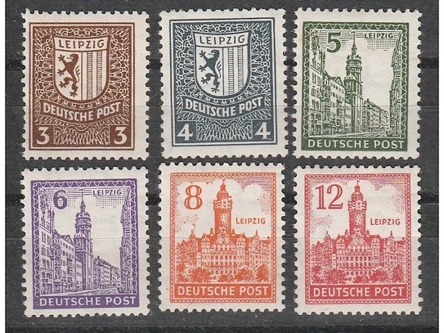 Sowjet Zone - West-Sachsen - 1946-Leipzig - MH