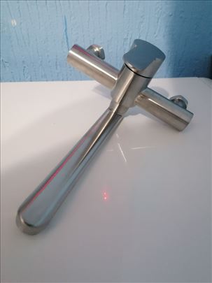 Slavina za lavabo iz zida Inox Novo