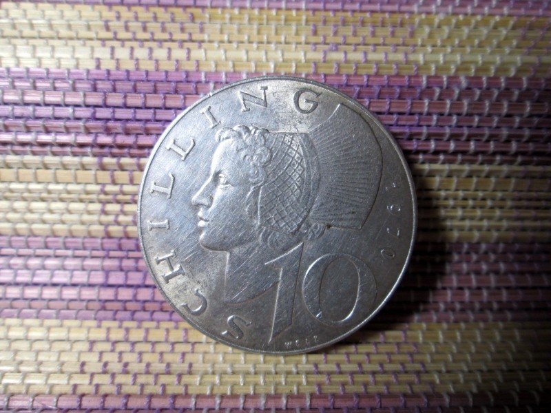 10 Šilinga 1970 g.