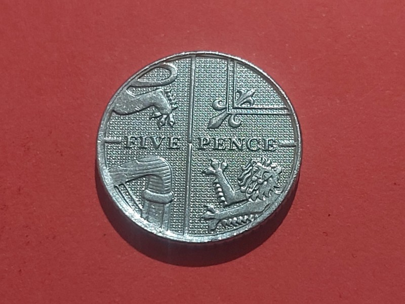 Britanija - 5 pence 2012 god