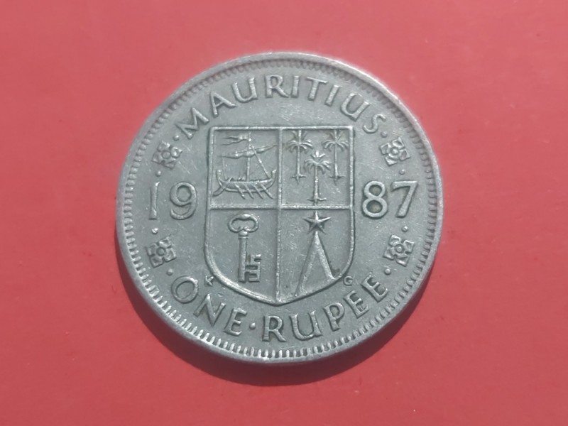 Mauritius - 1 rupee 1987 god