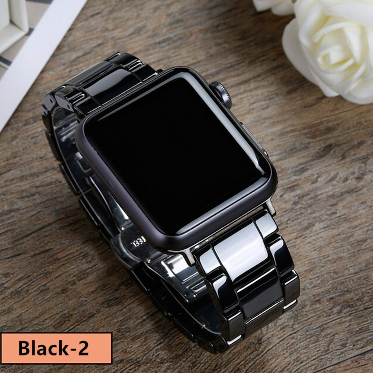 Apple Watch 42mm/44mm/45mm keramicka black narukvica