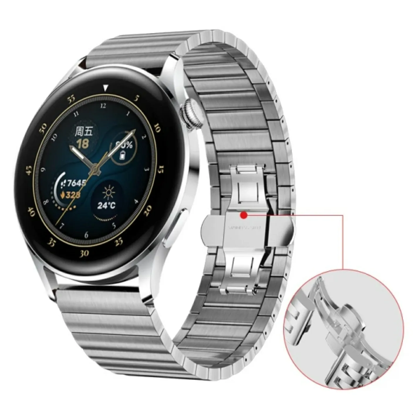 Metalna ekskluziv siva narukvica 22 mm Samsung Watch, Huawei Watch