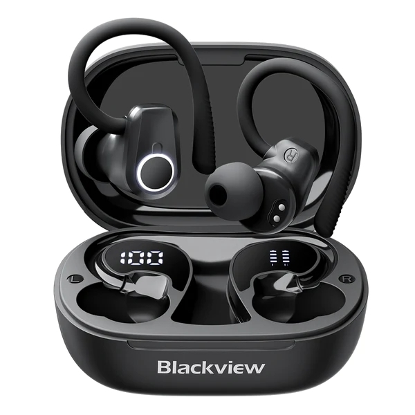 Bežične slušalice sa zakačkom za uši Blackview AirBuds 60 Black/BT 5.3/USB Type-C/IPX4